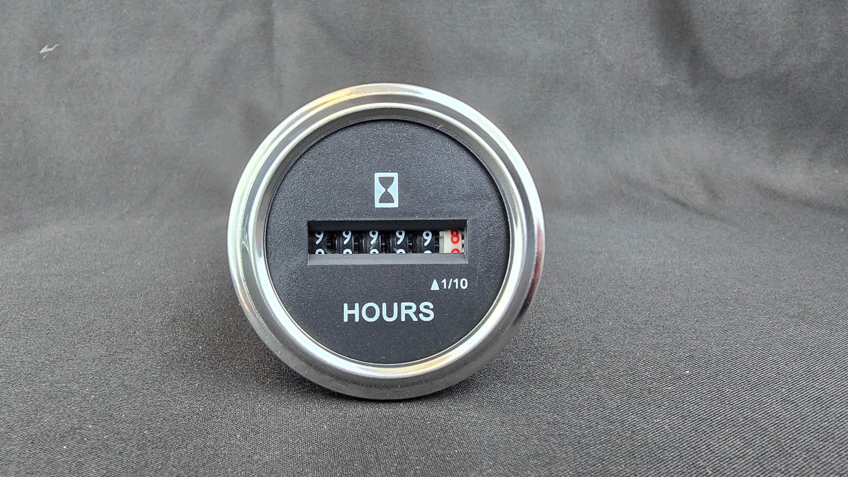 Mr. Speedometer Inc - Analog Hourmeter - Round Chrome - HG192 — Mr ...