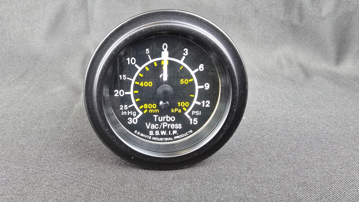 Mr. Speedometer Inc - 2 Inch Mechanical Turbo/Vacuum Pressure Gauge ...